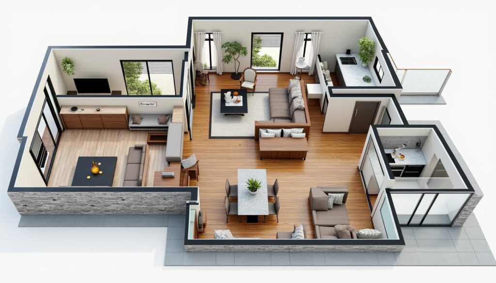Plan de maison 3D : astuces pour optimiser l'aménagement de votre espace