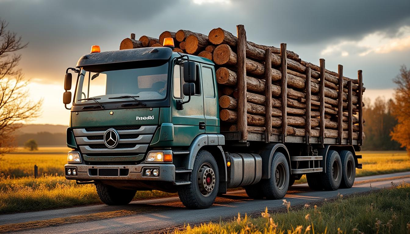 Prix Dun Camion De Grumes De Bois